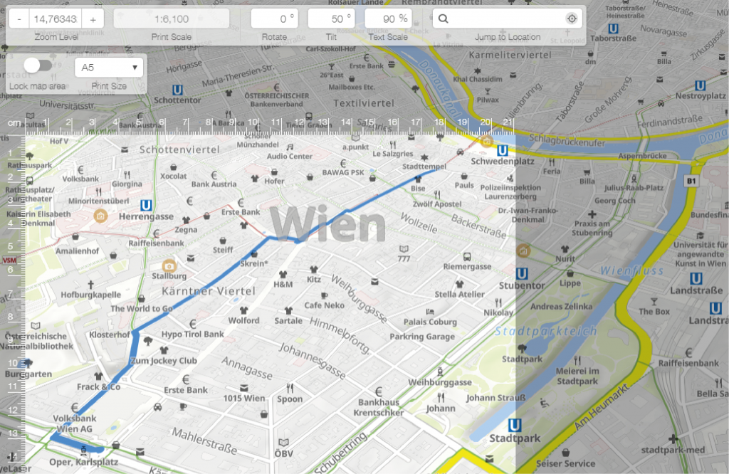 Create A Route Map With The Printmaps Editor Create A Route Map With The Printmaps Editor