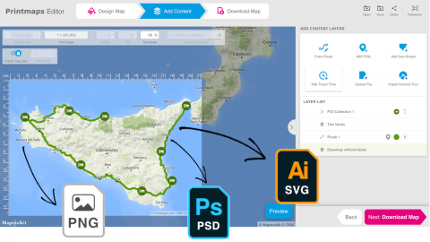 Create a Custom Road Trip Map